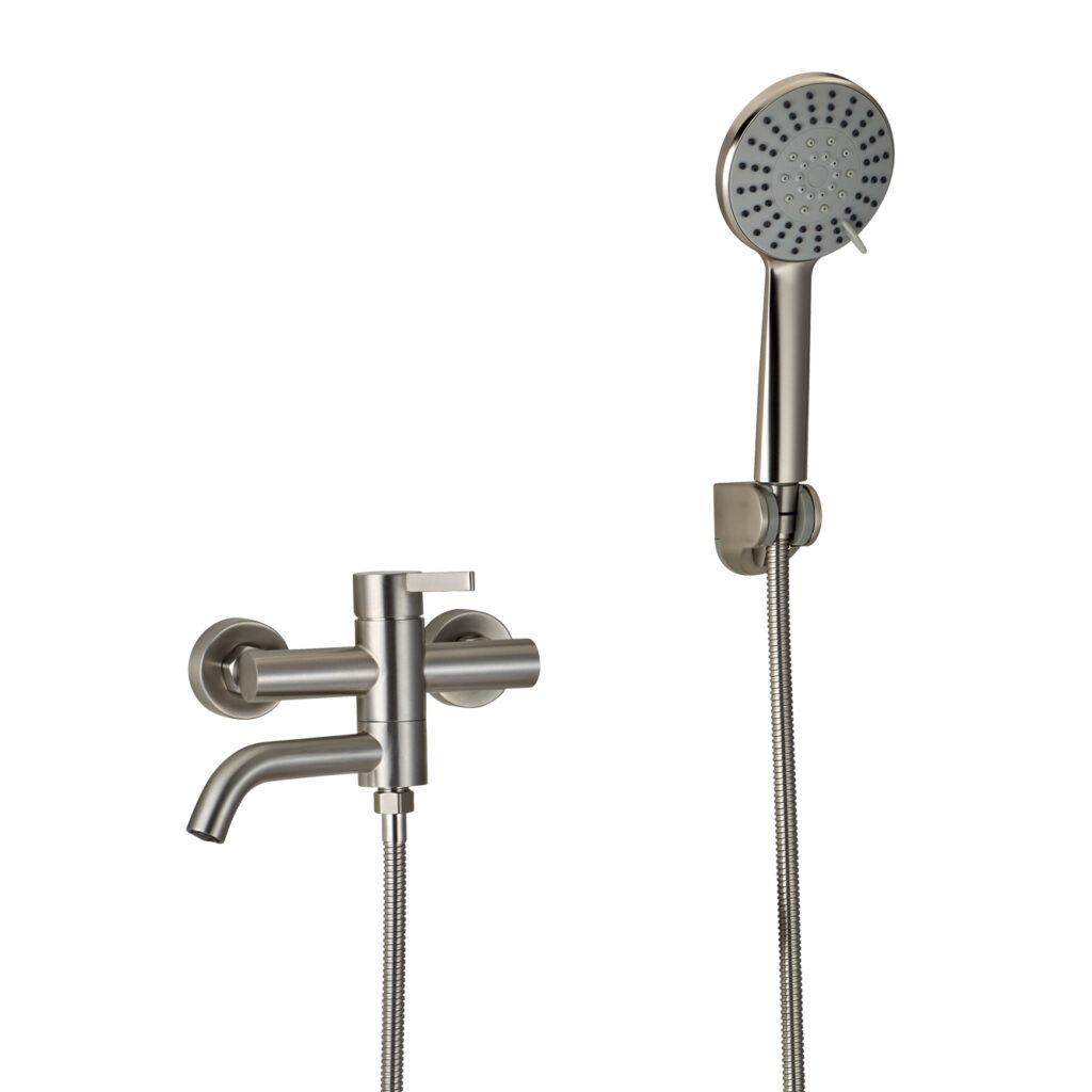 Línea Steel - Ducha exterior Monocomando - Griferia Peirano